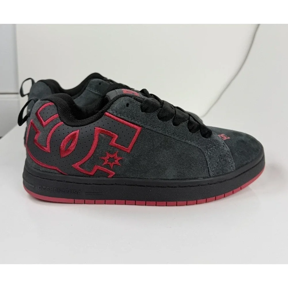 DC | Shoes | Mens Dc Court Graffik Skate Shoe Casual Low Top Greyred ...